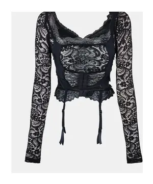 Balenciaga Lace Long-sleeve T-shirt