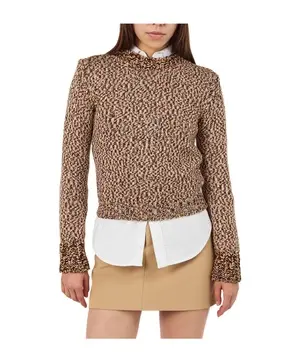 Moncler Leopard Print Knitted Sweater