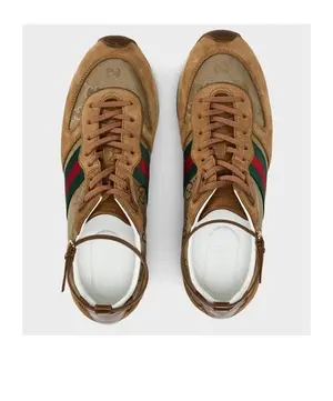 Gucci Logo Sneakers - Brown