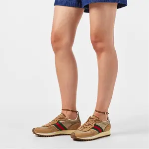 Gucci Logo Sneakers - Brown