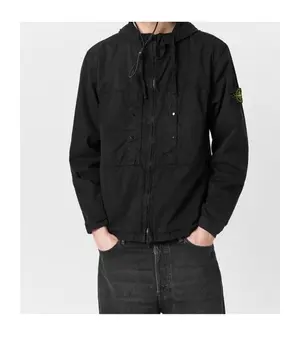 Stone Island Supima Cotton Twill Hooded Jacket