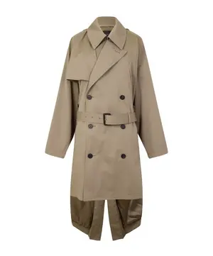 Balenciaga A Tailored Trench Coat - Nude
