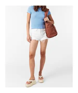 Chloé Logo-stamped Denim Shorts