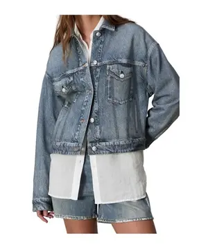 Rag & Bone Long-sleeved Denim Jacket