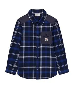 Moncler Plaid Long Sleeve Shirt