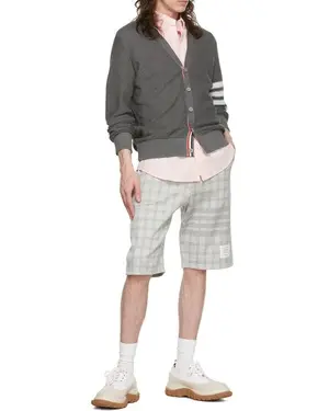 Thom Browne Striped V-neck Cardigan