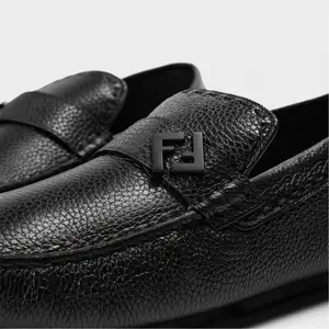 Fendi Logo Detail Loafers