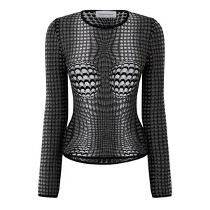 MARINE SERRE Moon Jacquard Knit Cover-up