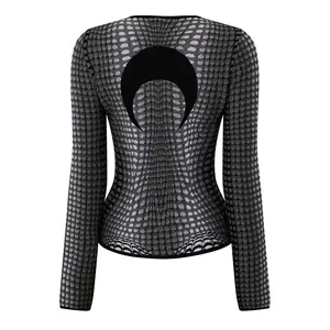MARINE SERRE Moon Jacquard Knit Cover-up