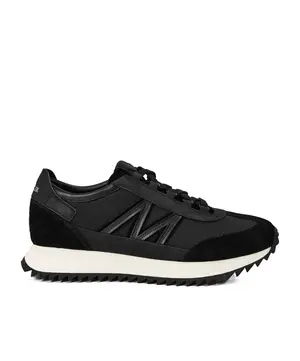 Moncler Low-top Sneakers With Suede And Fabric Accents