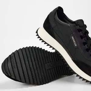 Moncler Low-top Sneakers With Suede And Fabric Accents