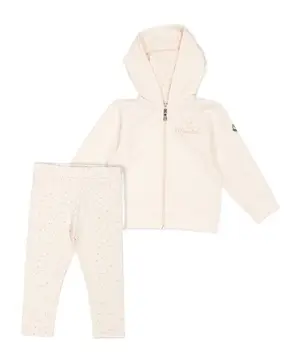 Moncler Two-piece Fleece Tracksuit Set - White
