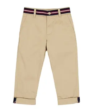 Moncler Logo Patch Track Pants - Nude