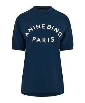ANINE BING Round Neck Short-sleeved T-shirt