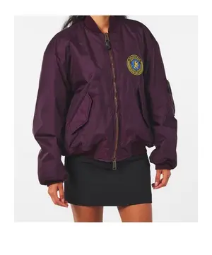 Balenciaga Stand-up Collar Casual Jacket With Zip Closure And Flap Pockets
