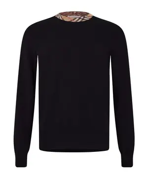 Burberry Crew Neck Long Sleeve Knit Sweater