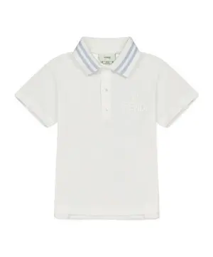 Fendi Logo Short Sleeve Polo Shirt