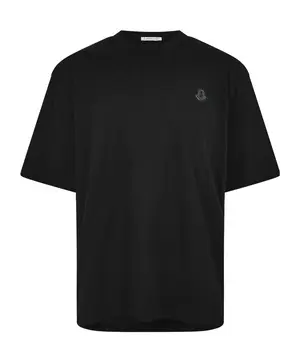 Moncler Logo Crew Neck T-shirt - Black