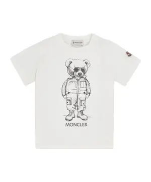 Moncler Logo Crew Neck T-shirt - White