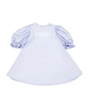 Fendi Puff Sleeve Dress - Blue