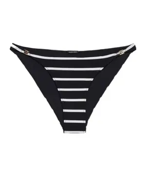 ANINE BING Striped Bikini Bottoms