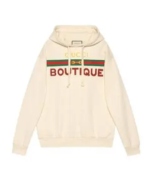 Gucci Boutique Hoodie - White