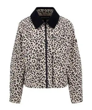 Barbour Long-sleeved Leopard Print Jacket