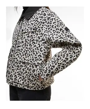 Barbour Long-sleeved Leopard Print Jacket