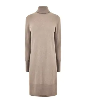 JOSEPH High-neck Long-sleeved Dress - Nude