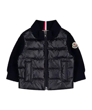 Moncler Quilted Logo Patch Jacket