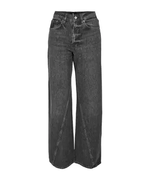 ANINE BING Wide Leg Denim Trousers