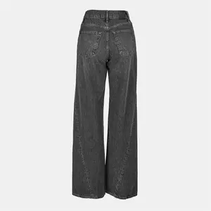 ANINE BING Wide Leg Denim Trousers