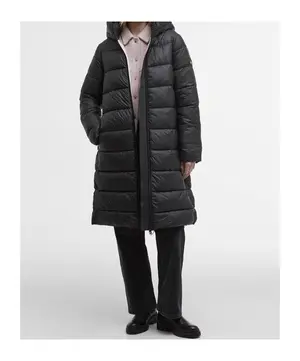 Barbour Long Sleeve Quilted Jacket With Hood