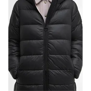 Barbour Long Sleeve Quilted Jacket With Hood