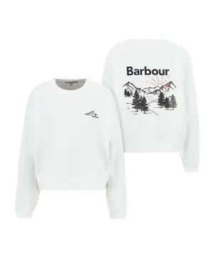Barbour Crew Neck Sweatshirt - White
