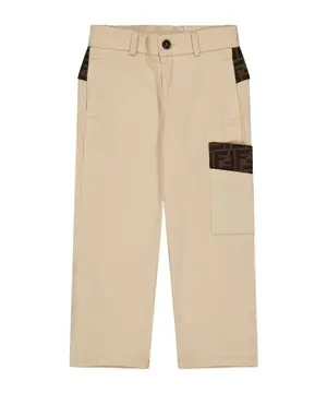 Fendi Logo Detail Track Pants - Nude