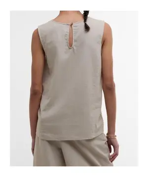 Barbour Lucy Sleeveless Top With Button Detailing