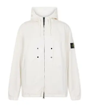 Stone Island Supima Cotton Twill Zip-up Hooded Jacket