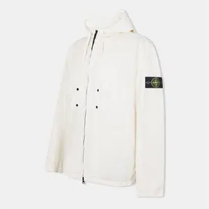 Stone Island Supima Cotton Twill Zip-up Hooded Jacket