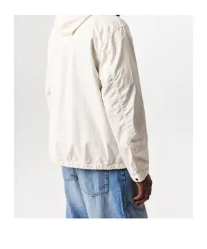 Stone Island Supima Cotton Twill Zip-up Hooded Jacket