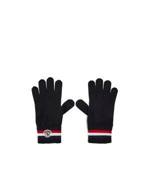 Moncler Classic Spliced Gloves - Black