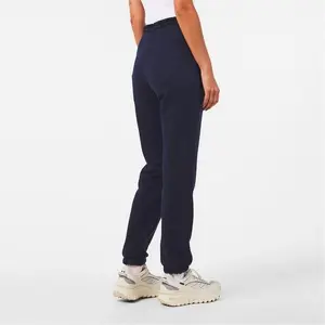 Moncler Elastic Waist Track Pants With Logo Patch - Black