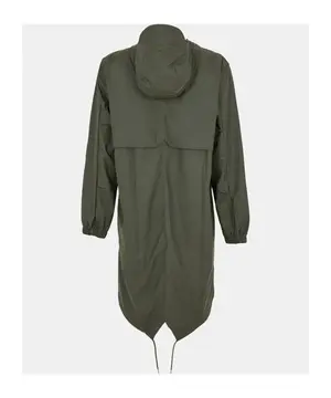 Rains Long-sleeved Hooded Fishtail Parka