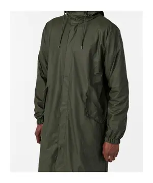 Rains Long-sleeved Hooded Fishtail Parka
