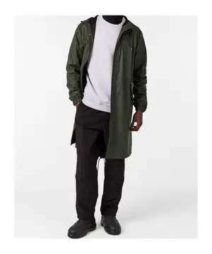 Rains Long-sleeved Hooded Fishtail Parka