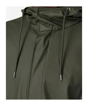 Rains Long-sleeved Hooded Fishtail Parka