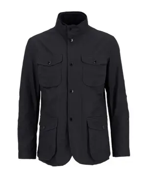 Barbour Ogston Wax Jacket With Stand Collar
