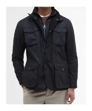 Barbour Ogston Wax Jacket With Stand Collar
