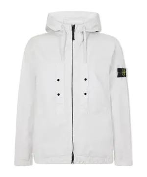 Stone Island Supima Cotton Twill Hooded Jacket