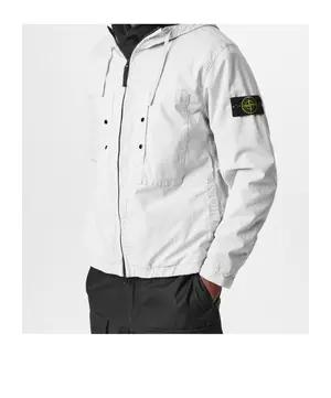 Stone Island Supima Cotton Twill Hooded Jacket